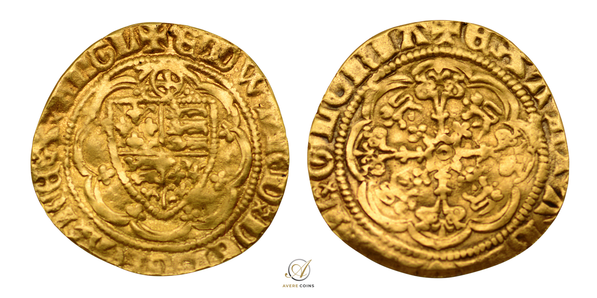 Edward III Gold Quarter-Noble 1361-1369 | Avere Coins